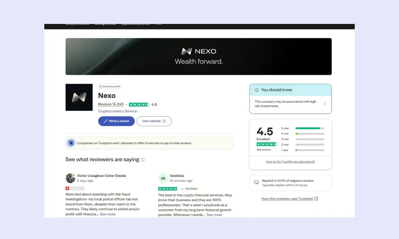 Nexo Review 2026 - Is Nexo Safe and Legit?
